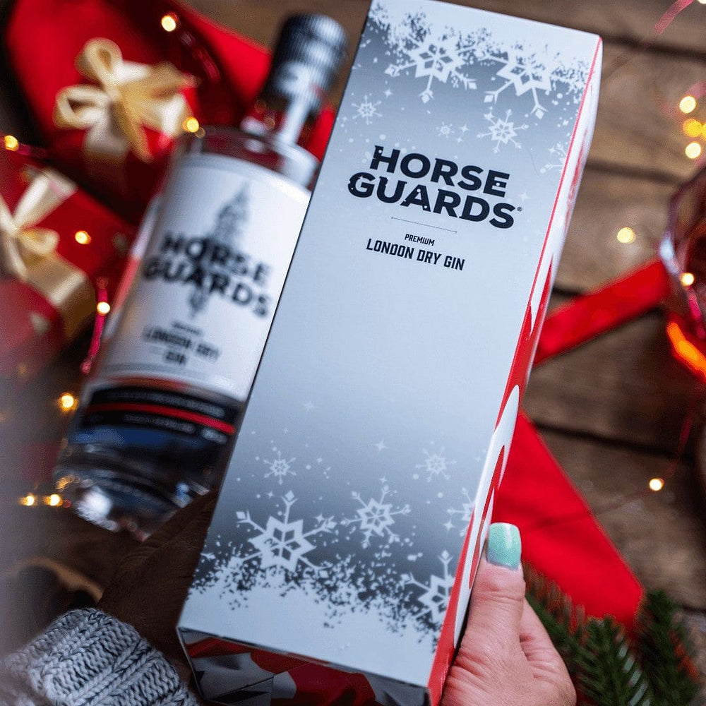 Horse Guards London Dry Gin 70cl Bottle in a Christmas Gift Box